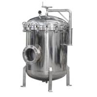 China VITON Seal High Filtration Stainless Steel Flange Connection Double Bag Filter Housing for sale