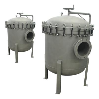 China Water Treatment Stainless Steel Bag Filter Housing with O-Type Seal Ring and Durable for sale