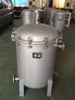 China Water Treatment Stainless Steel Bag Filter Housing with O-Type Seal Ring and Durable for sale