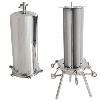 China EPDM/Silicone/Viton Seal Material Multi-Cartridge Pressure Filter Housing for Industrial for sale