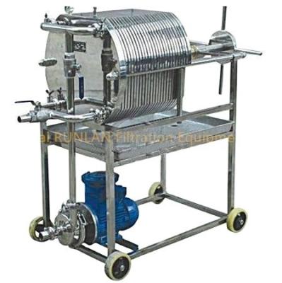 China 26KG Laboratory Movable Stainless Steel Plate Press Filter for Juice/Wine/Beverage Industry for sale