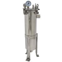 China Screw Thread or Flange Connection Bag Water Filter 0.1/0.2/0.3 Micron for Water Treatment for sale