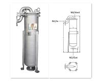 China Manufacturing Plant O-Type Seal Ring Cartridge Filter Housing Ss Water Filter Vessel for sale