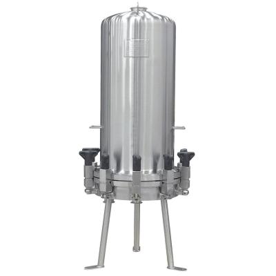 China Stainless Steel Pre Water Filtration System 304 316 SS 10 20 inch Single Cartridge Filter Housing for sale