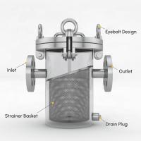 China 62KG Heavy-Duty Water Impurity Treatment Pipeline Filter for Printing Shops Efficiency for sale