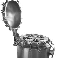 China Customizable 62KG Heating Jacket Bag Filter Housing for Viscous Liquid Filtration for sale