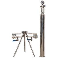 China 62KG Weight Stainless Steel In-line Filter Housing for Garment Shops for sale