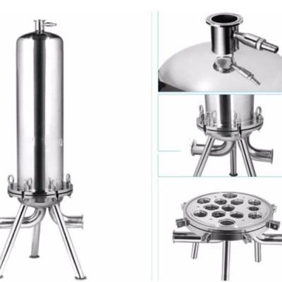 China Stainless Steel Multi Cartridge Filter Housing for Food Beverage Production Equipment for sale