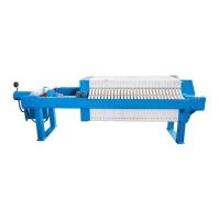 China Solid-Liquid Separation for Farms Semi-Automatic Polypropylene Plate Filter Press 62KG for sale