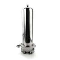 China Water Purification 304 Stainless Steel Single Core Pre Coarse Filter for Liquid Media for sale