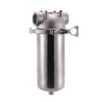 China Water Purification 304 Stainless Steel Single Core Pre Coarse Filter for Liquid Media for sale