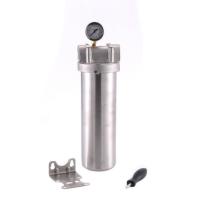 China Water Purification 304 Stainless Steel Single Core Pre Coarse Filter for Liquid Media for sale