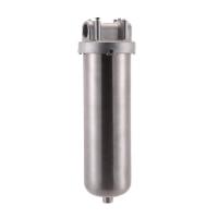 China Water Purification 304 Stainless Steel Single Core Pre Coarse Filter for Liquid Media for sale
