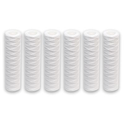 China 10 Micron String Wound Filter Cartridge for RO Pre-Treatment in Food Beverage Shops for sale