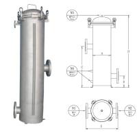 China SS304/SUS316L Chemical Precision Cartridge Filter Housing with 1.0Mpa Design Pressure for sale