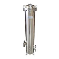 China 3 Inch Flange In/Out 304 Stainless Steel 7 Cartridge Filter Housing for 40