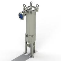 China 62KG Stainless Steel Bag Filter Housing Top Entering Type for Food Industry for sale