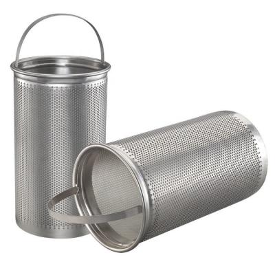 China Replacement Stainless Steel Basket Strainer for 4 Bags Filter Housing 70mm Outer Diameter for sale