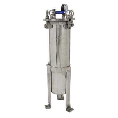 China Micron Rating 1-100micron Stainless Steel Bag Filter Housing for Sanitary Cartridge Filter for sale