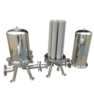 China SS 304 316 Titanium Stick Filter Housing for Water Purification at Competitive Rate for sale