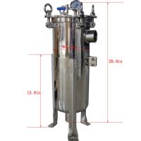China 62KG 0.6um 316L Top Inlet Bag Filter Housing for Water Treatment in Hotels for sale