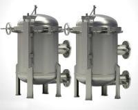 China 1.0Mpa Pressure Stainless Steel Filter Housing with 10 Bag and Cartridge Capacity for sale