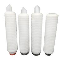 China 1kg OD 60 Pleated Polypropylene Water Filter Cartridge with 500L/Hour Productivity for sale