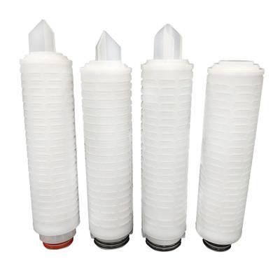 China 1kg OD 60 Pleated Polypropylene Water Filter Cartridge with 500L/Hour Productivity for sale
