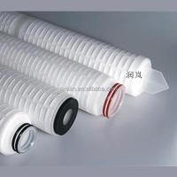 China 1kg OD 60 Pleated Polypropylene Water Filter Cartridge with 500L/Hour Productivity for sale