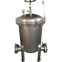 China 1.0Mpa Pressure Stainless Steel Filter Housing with 10 Bag and Cartridge Capacity for sale