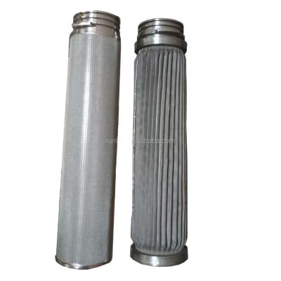 China High Precision 0.1-20um 304 Stainless Steel Sintered Mesh Filter Cartridge 40