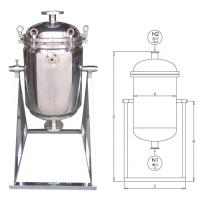 China 1.0Mpa Design Pressure SUS304/SUS316L Cartridge Filter Housing for Filtration Equipment for sale