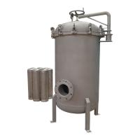 China Stainless Steel 304/306L Bag Filter System for Large Capacity Industrial Filtration for sale