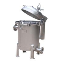 China Stainless Steel 304/306L Bag Filter System for Large Capacity Industrial Filtration for sale