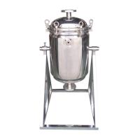China 25kg Capacity Food Grade Stainless Steel Filter Housing with Square Gasket Seal Type for sale