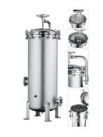China SS304/316L Multi Bag Filter Housing for Liquid Filtration Micron Rating 1-100micron for sale