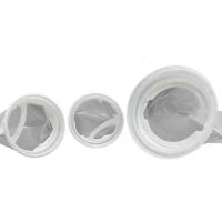 China High Temperature Filter Bags Sock with Plastic Ring 15 25 100 500 Micron Nylon Mesh for sale