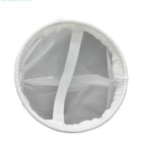 China High Temperature Filter Bags Sock with Plastic Ring 15 25 100 500 Micron Nylon Mesh for sale