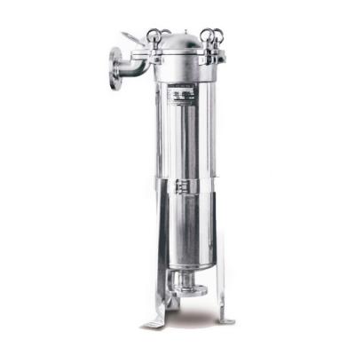 China Flanged Connection Stainless Steel 304/306L Top Entry Single Bag Filter Housing Chemical Filter Machine for sale