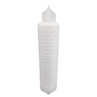 China High Flow Rate PES Pleated Filter Cartridge 0.1 0.22 0.45 Micron for Liquid Filtration for sale