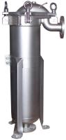 China Flanged Connection Stainless Steel 304/306L Top Entry Single Bag Filter Housing Chemical Filter Machine for sale