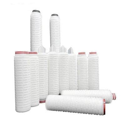 China High Flow Rate PFA Pleated Filter Cartridge 0.1 0.22 0.45 Micron for Liquid Filtration for sale