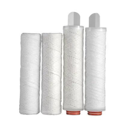 China 0.22-20um Precision PE Liquid Filter Cartridge for 5-40 Inch Yarn String Wound Filter for sale