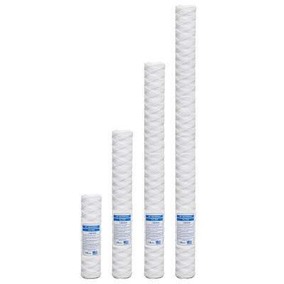 China High Productivity 500L/Hour Glass Fiber String Wound Micron Filter Cartridges for 1kg for sale