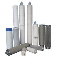 China PP Pes Nylon PTFE Water Treatment 0.1 0.2 1 Micron 10 Inch Pleated Absolute Water Filter for sale
