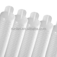 China PP Pes Nylon PTFE Water Treatment 0.1 0.2 1 Micron 10 Inch Pleated Absolute Water Filter for sale