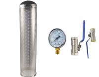 China Garment Shops 62KG Heavy-duty Stainless Steel 304 Enclosure for 4-Bag Filtration Setup for sale