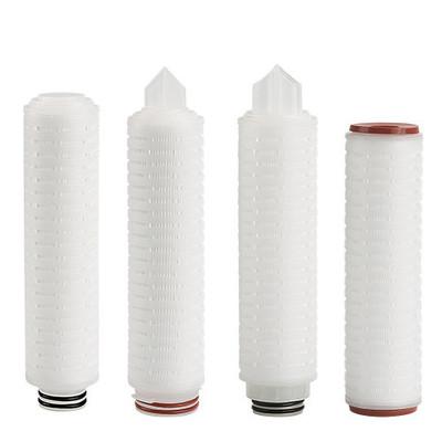 China 1 kg Weight PTFE Membrane Filter Cartridge OD130mm 200L/Min Wet Process for sale