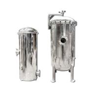 China 62KG Sleek Stainless Steel Bag Filter Vessel for Aesthetic Water Treatment in Garment Shops for sale