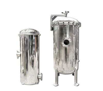 China 62KG Sleek Stainless Steel Bag Filter Vessel for Aesthetic Water Treatment in Garment Shops for sale